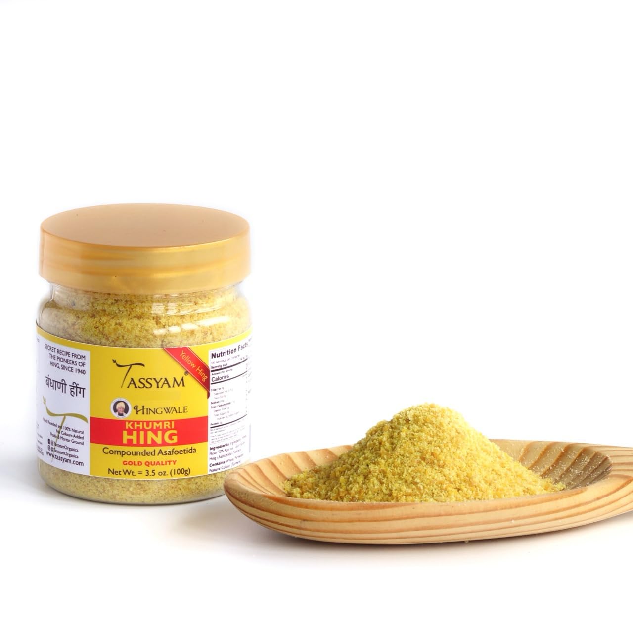 Amazon.com : Tassyam Organics Hingwale Khumri Yellow Hing 100g | Hand ...