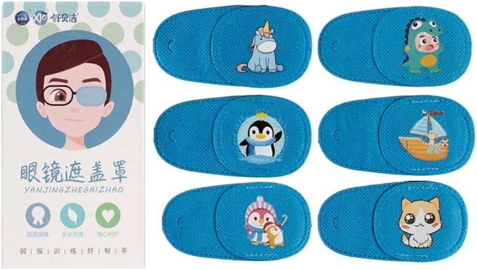 Amazon.com: 6 Pcs Eye Patches for Kids Girls Boys Right and Left Eye ...