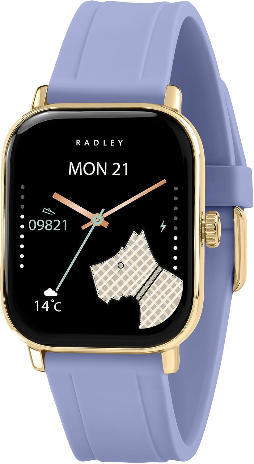 RADLEY Series 56 Uniform Blue Silicone Strap Smart Watch: Amazon.co.uk ...