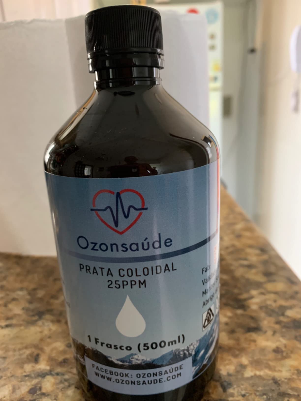 Prata Coloidal Pura 25ppm - 500ml : Amazon.com.br: Alimentos e Bebidas