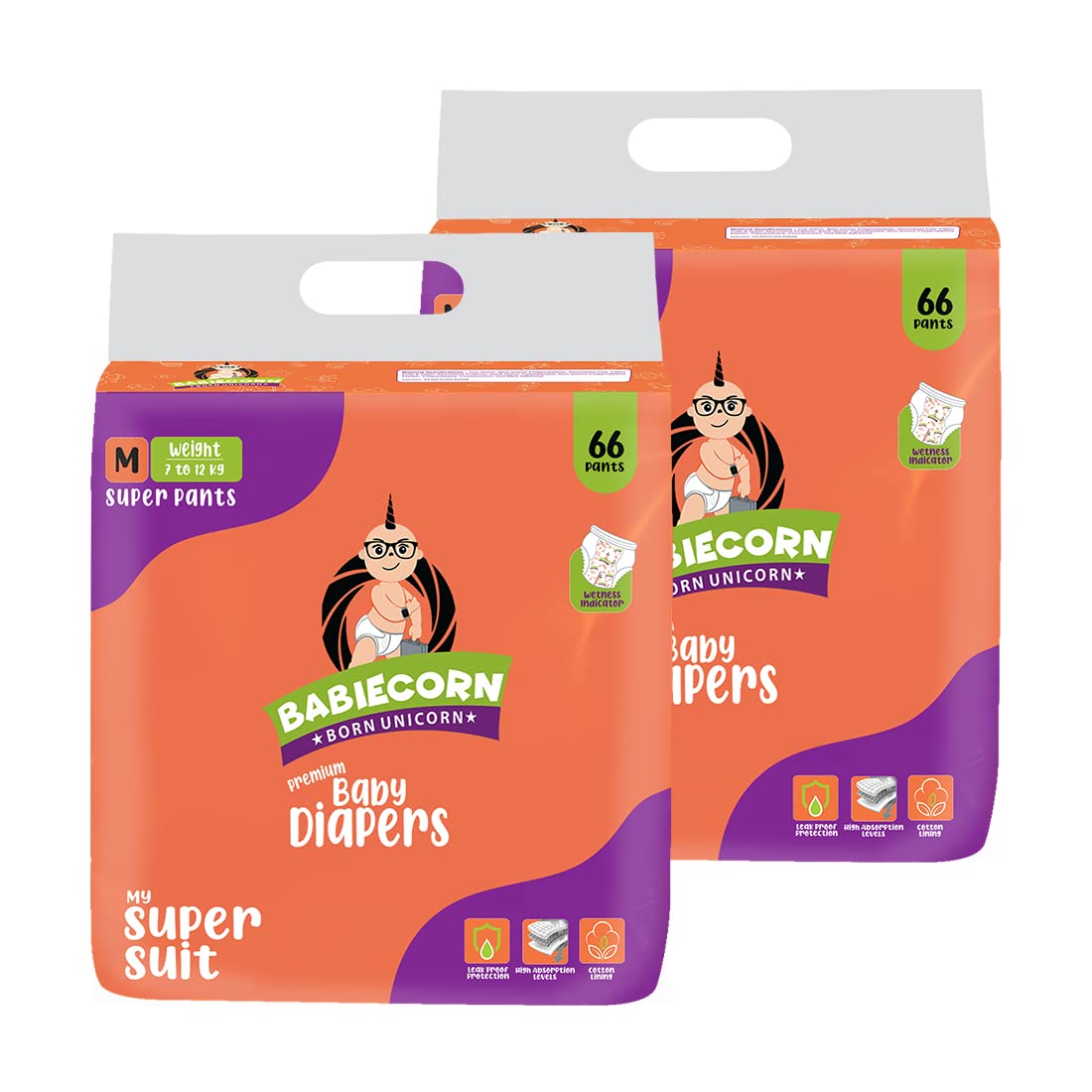 Buy Babiecorn Baby Diapers with Wetness Indicator, High Absorption Upto ...
