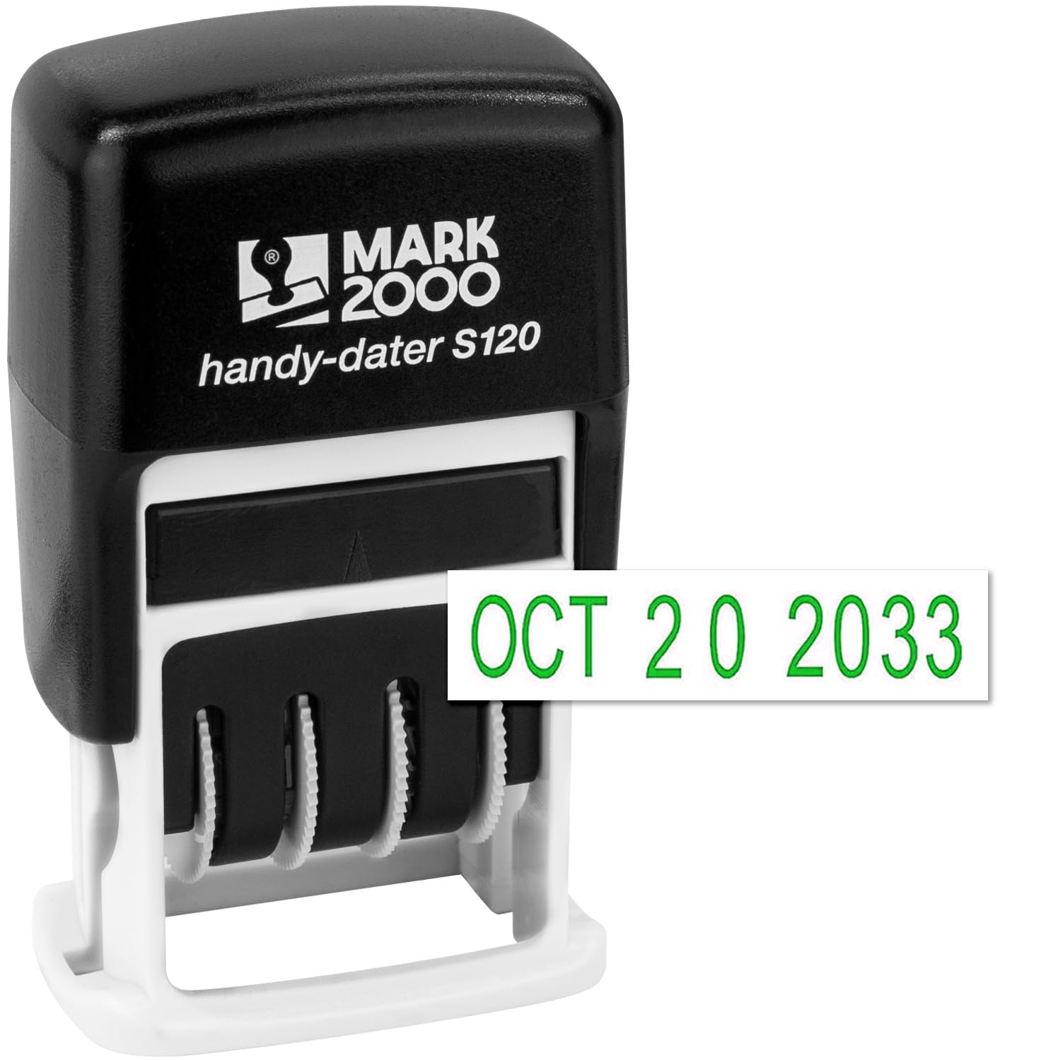Amazon.com : Mark 2000 - S120 Self-Inking Date Stamp - Green Color ...