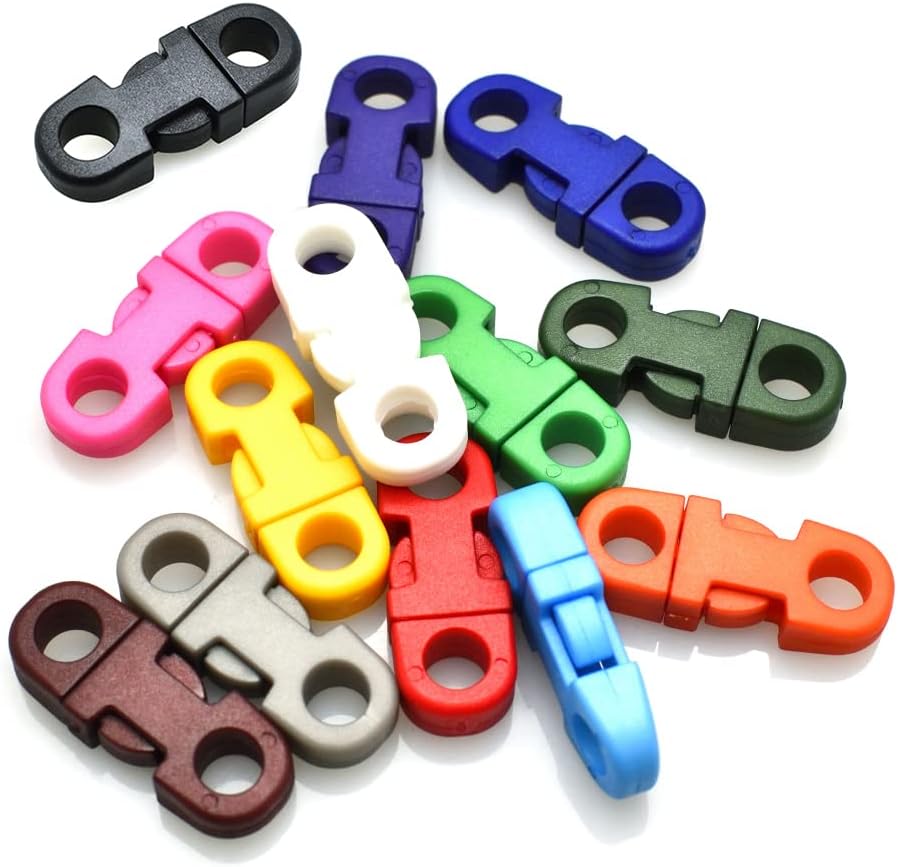Amazon.com: 130pcs Colorful Mini Straight Release Buckles Belt Buckle ...