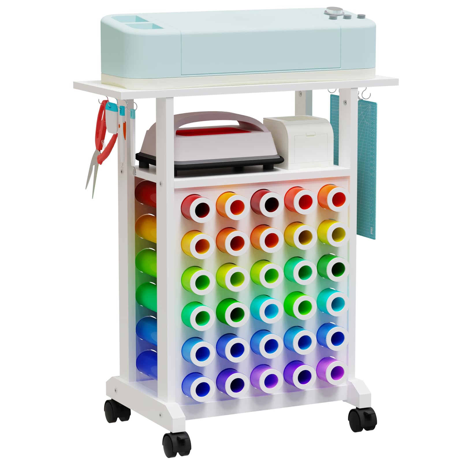 Amazon.com: Semoprus Rolling Craft Cart Compatible with Cricurt Machine ...