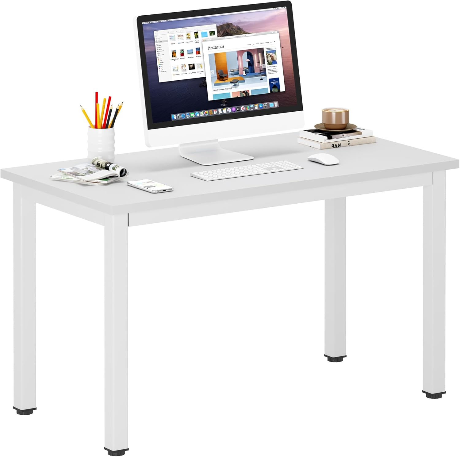 Amazon.com: DlandHome 39 inches Small Computer Desk for Home Office ...