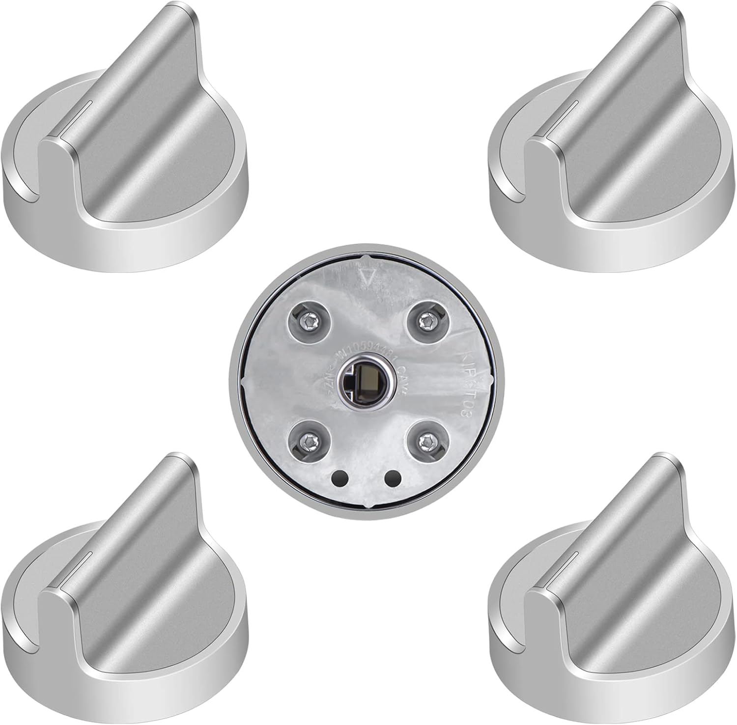 Upgrade W10594481 Stainless Steel Cooker Stove Control Knob, Compatible ...