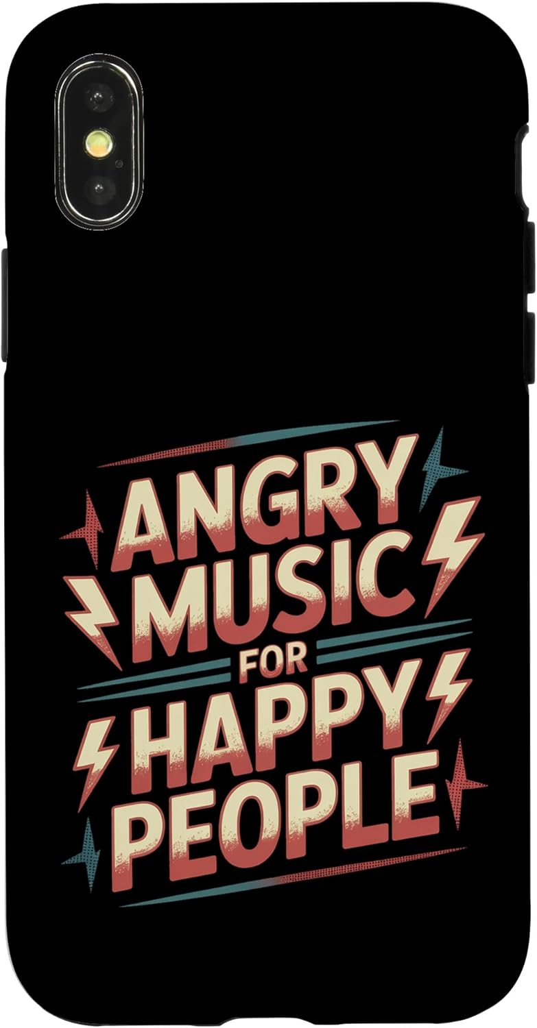 Angry Music for Happy People Emo-Fan-Punk-Hörer |- Hülle für iPhone X ...