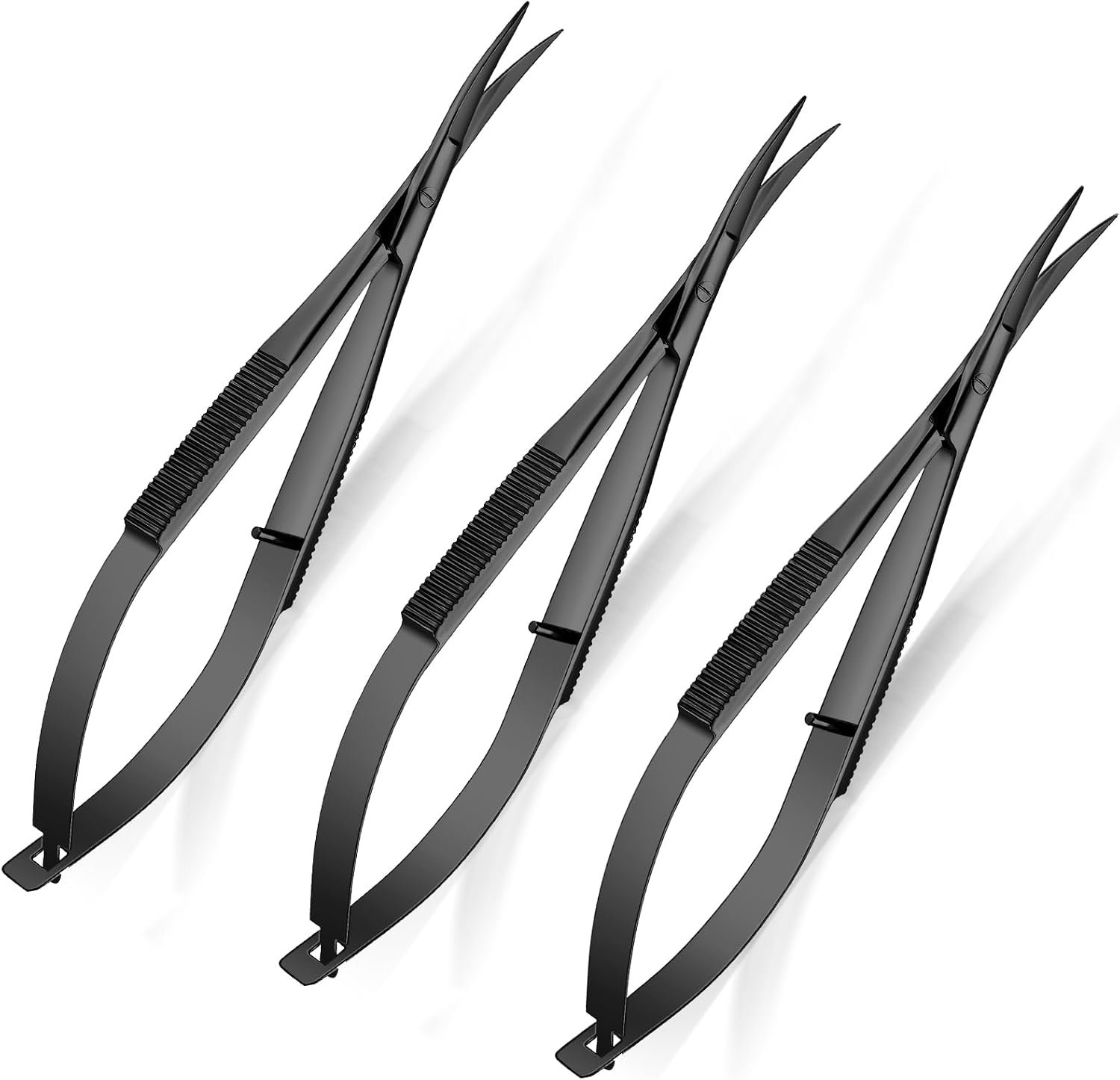 Amazon.com: Lasnten 3 Pack Curved Stainless Steel Spring Squeeze ...