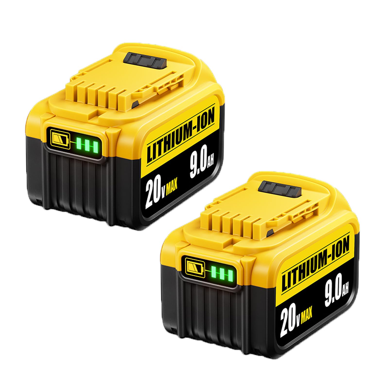 Amazon.com: 2Pack DCB200 9000mAh Battery Replacement for Dewalt 20V ...
