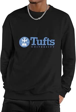Amazon.com: Fsugnioe Tufts University Logo Graphic Print Men'S Hoodie ...