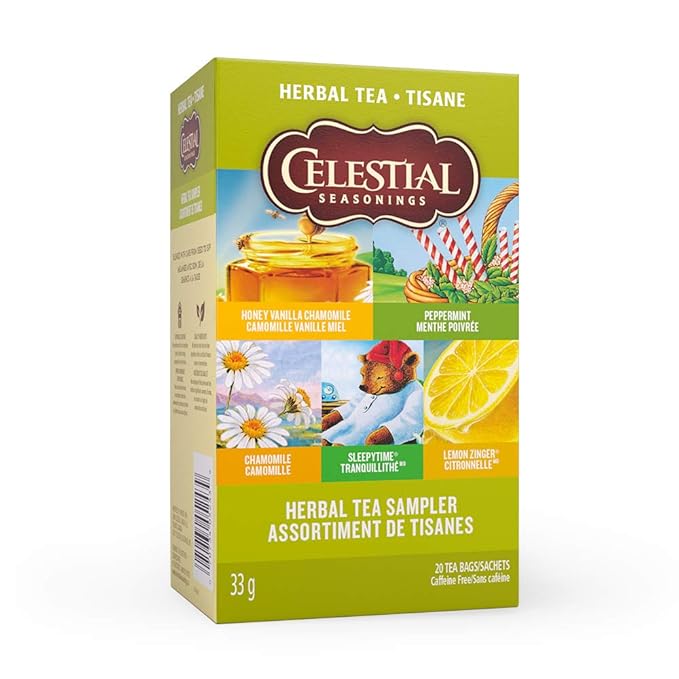 Amazon.com : Celestial Seasonings Herbal Tea, Tea Sampler, 18 Count ...