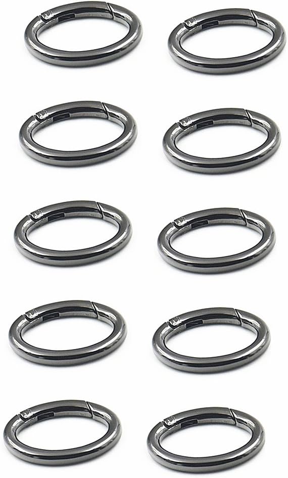 Amazon.com: WEICHUAN 10PCS Zinc Alloy Round Spring Clips Carabiner - 1 ...