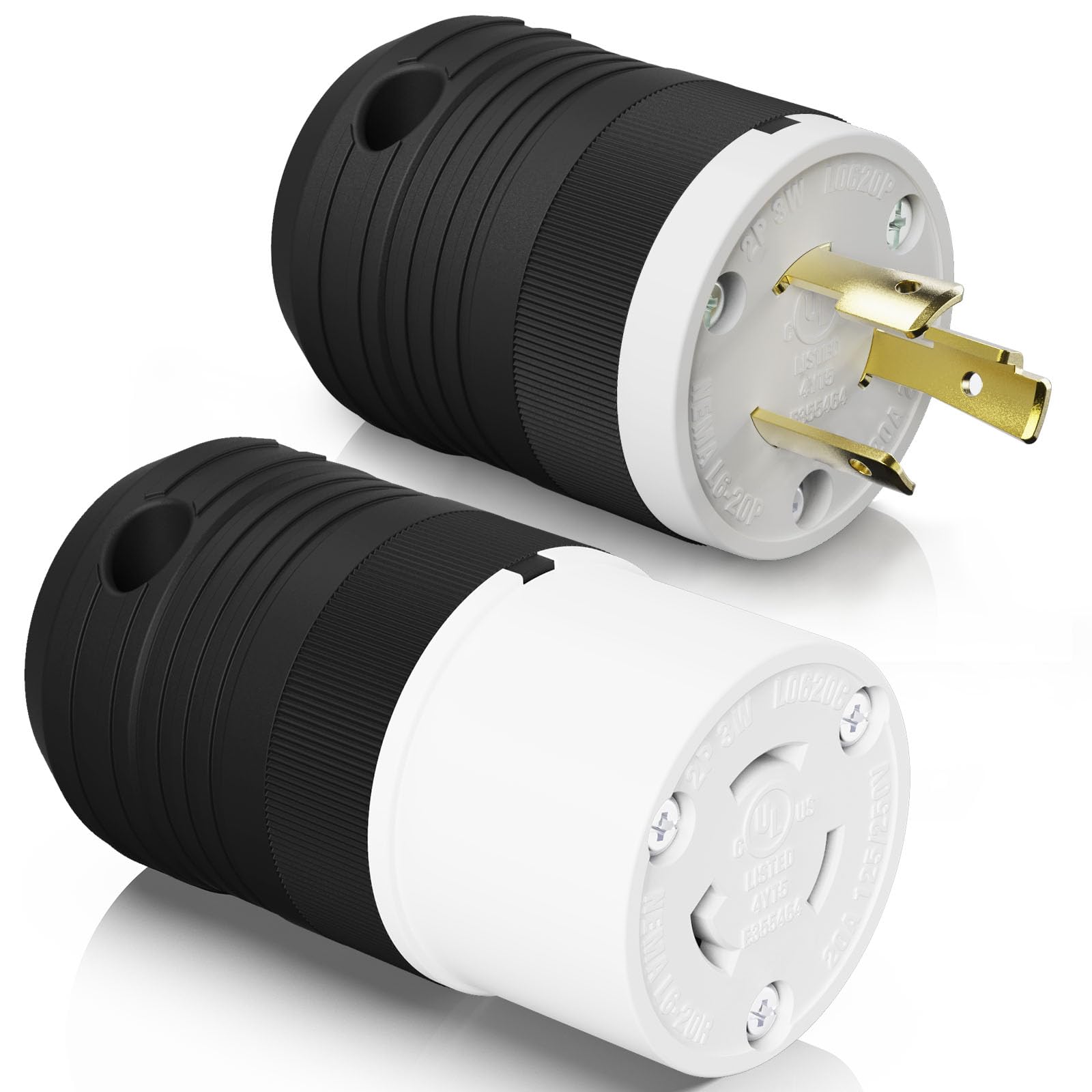 Snapklik.com : NEMA L6-20P & NEMA L6-20R Locking Plug And Connector ...