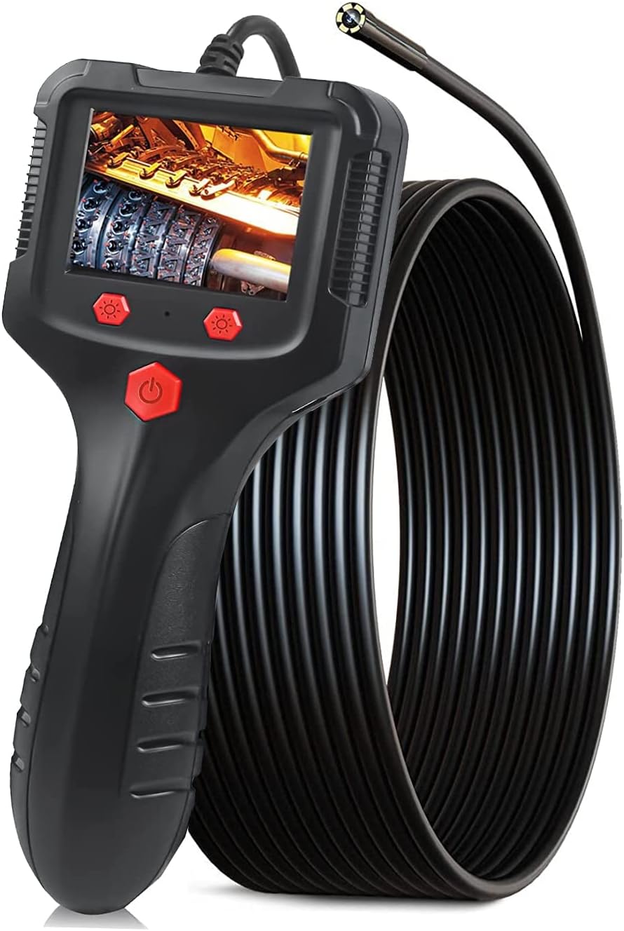 Teslong Dual Lens Inspection Camera with 4.5 inch LCD Screen, Endoscope ...