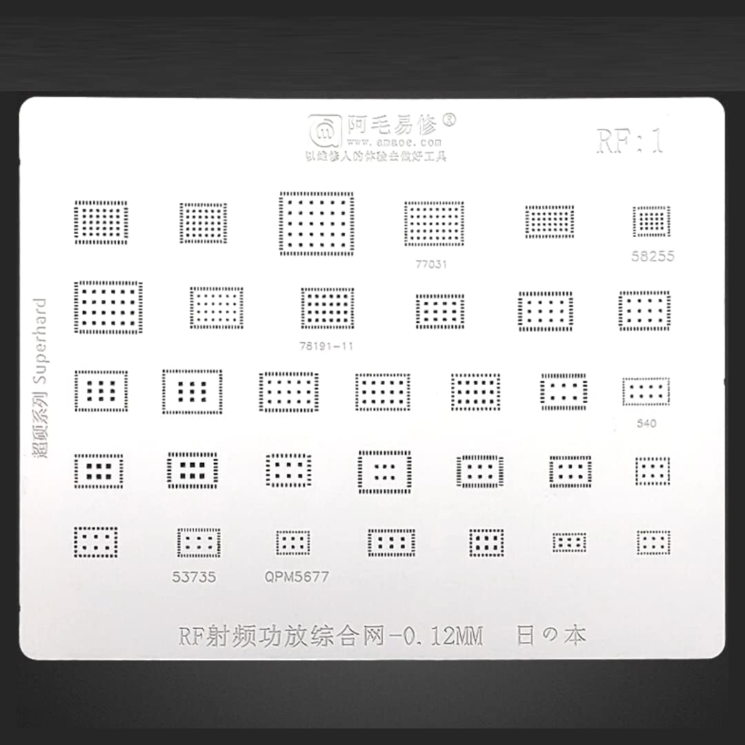 AMAOE RF-1 STENCIL For PA IC Mobile Phone Power Amplifier IC 77031 ...