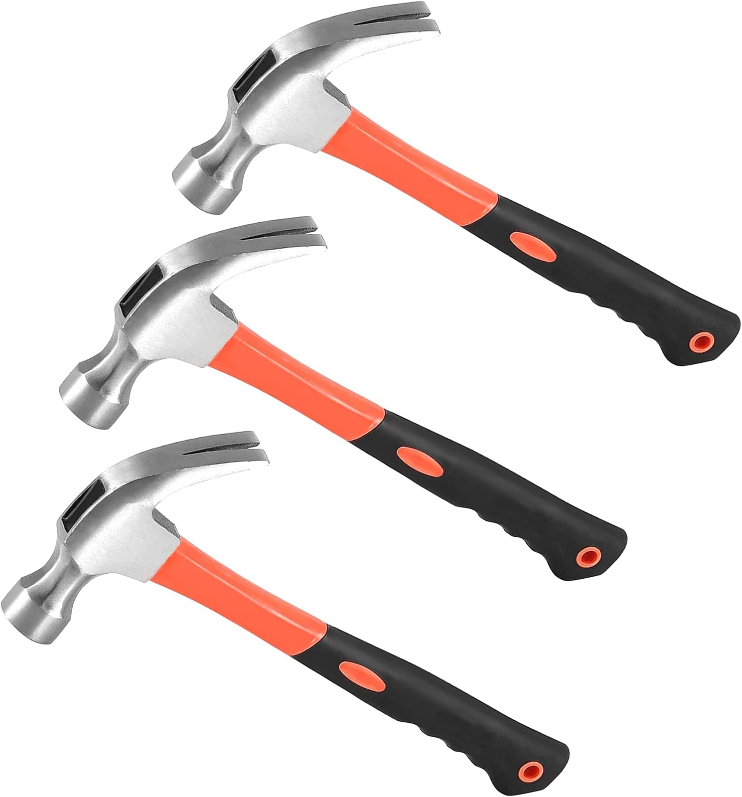 MAAIGU 4 PCS 16 OZ Rip Claw Hammer, 12 Inches Long Wood Handle Claw ...