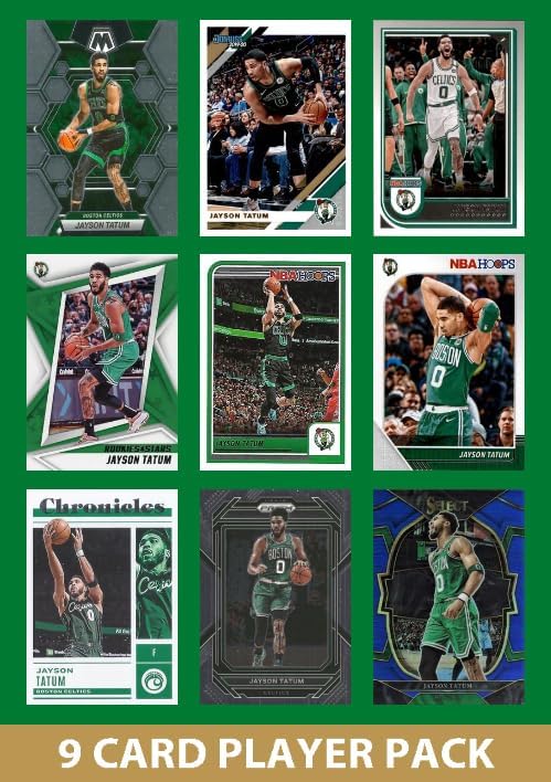 Amazon.com: Jayson Tatum 9 Card Player Pack 2024 2025 Various Years ...
