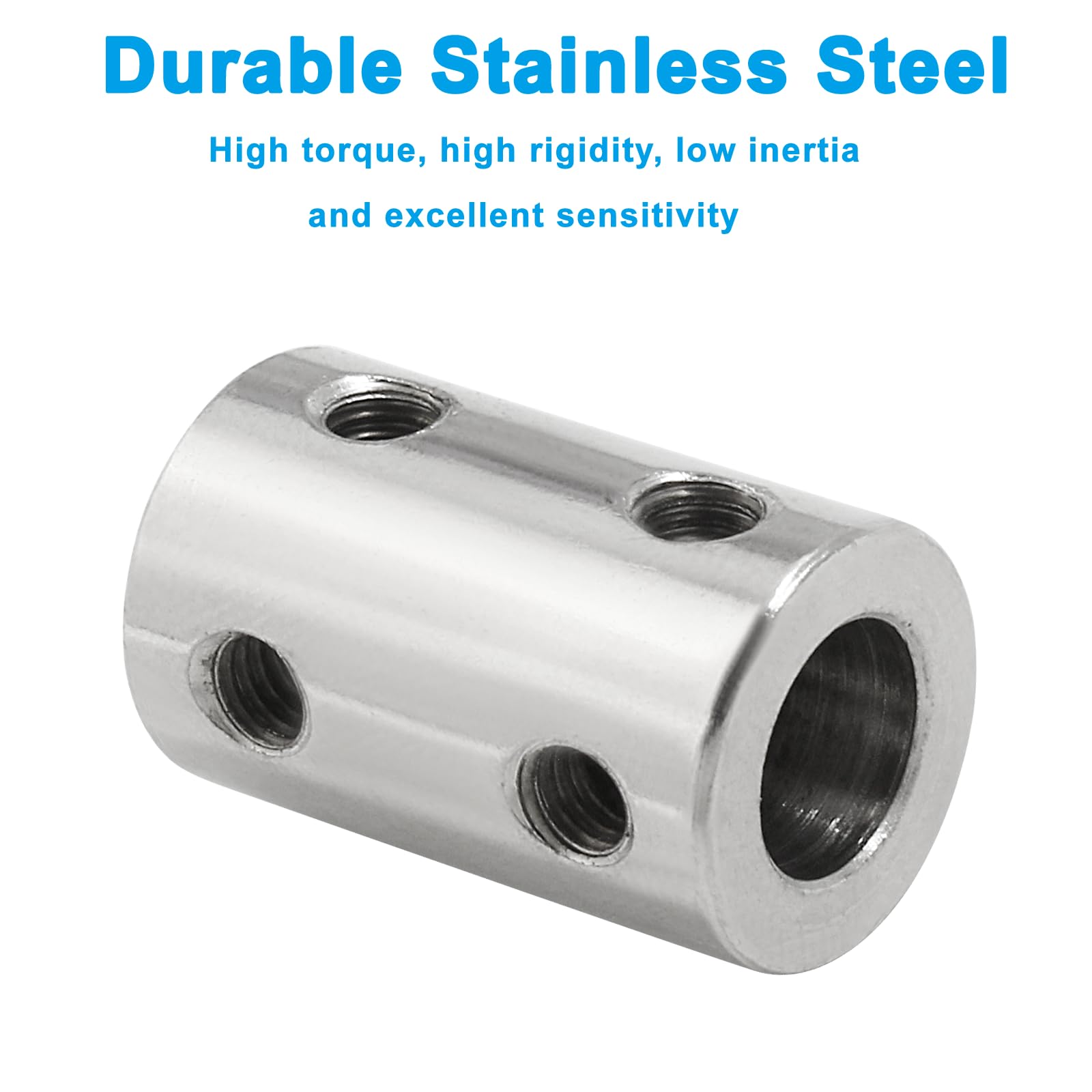 Snapklik.com : 2 Pcs Bore Rigid Coupling Set 5mm To 8mm Shaft Coupler ...