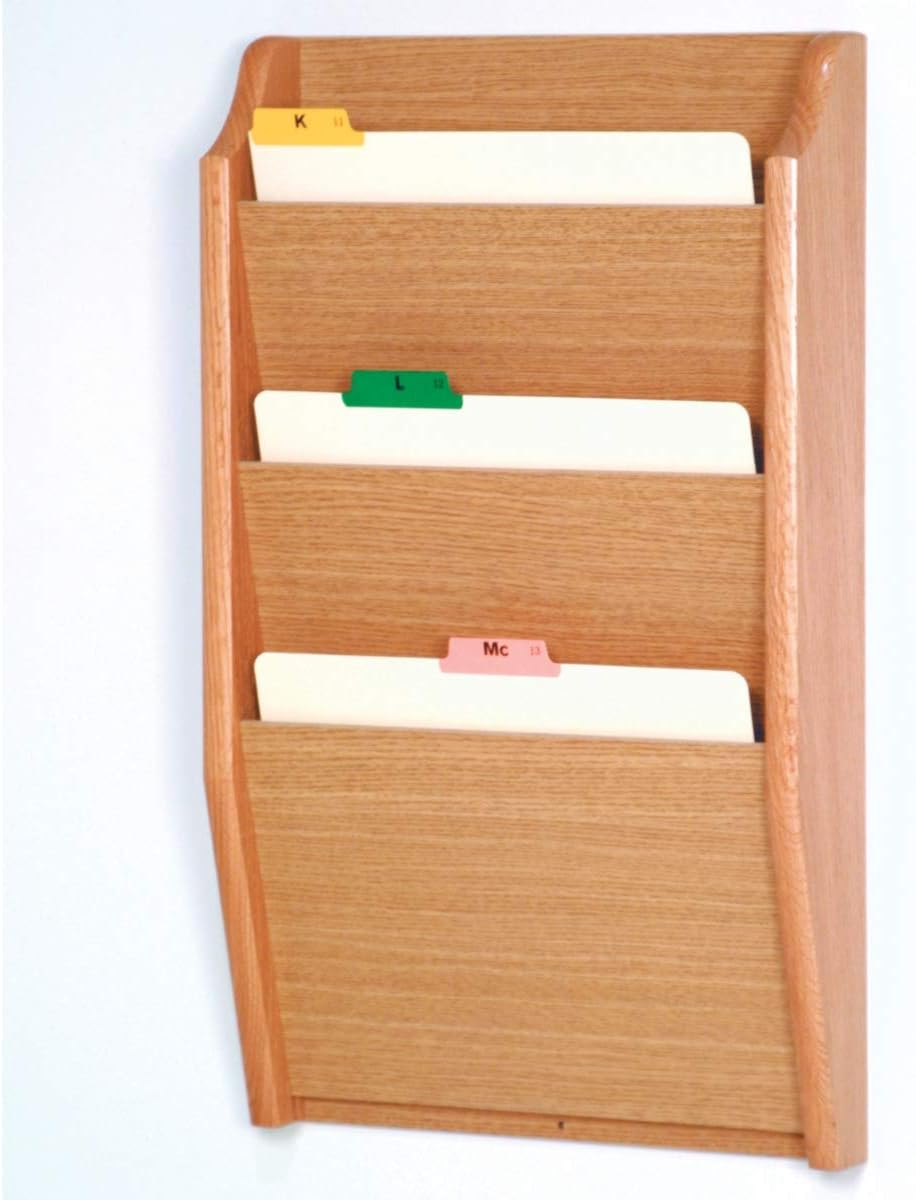 Amazon.com: Wooden Mallet® 3 Pocket Letter Size File Holder, Black ...