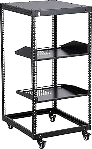 Amazon.com: 20U Open Frame Server Rack – Adjustable 23"-40" Depth, Freestanding & Wall Mount IT ...
