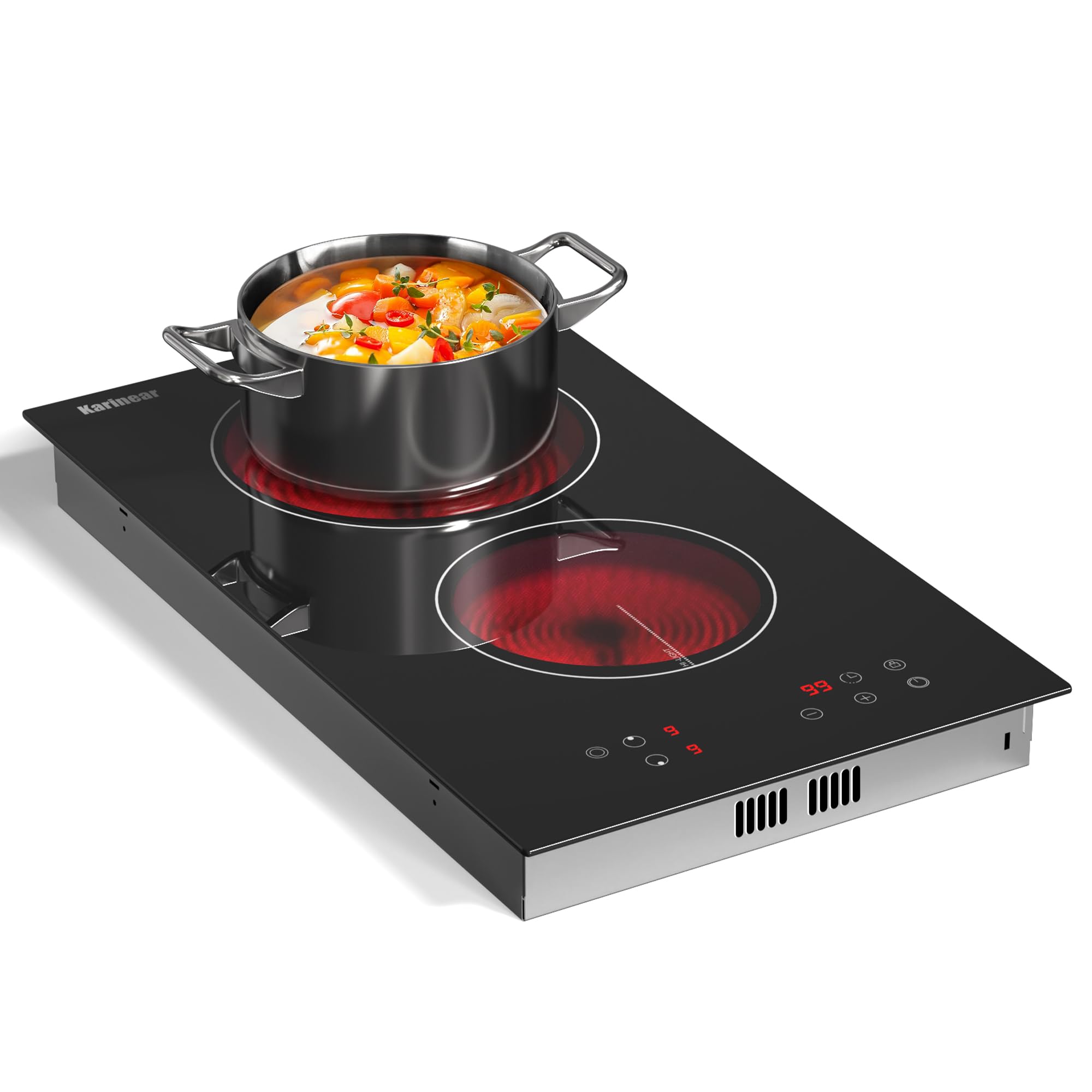 Snapklik.com : Karinear 220v Electric Cooktop 2 Burner Electric Cooktop ...