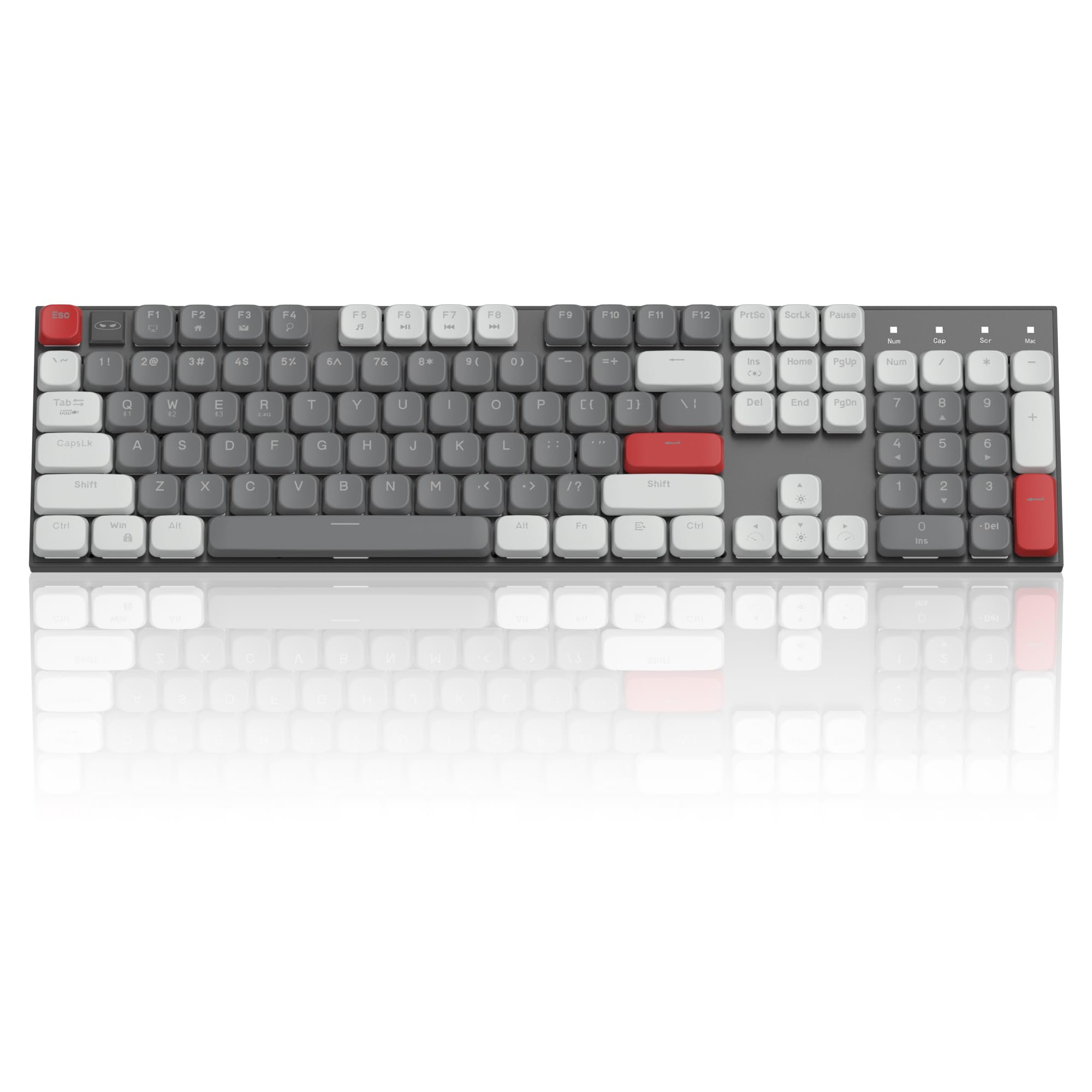 Amazon.com: Camiysn Wireless RGB Mechanical Keyboard Moon104 Triple ...