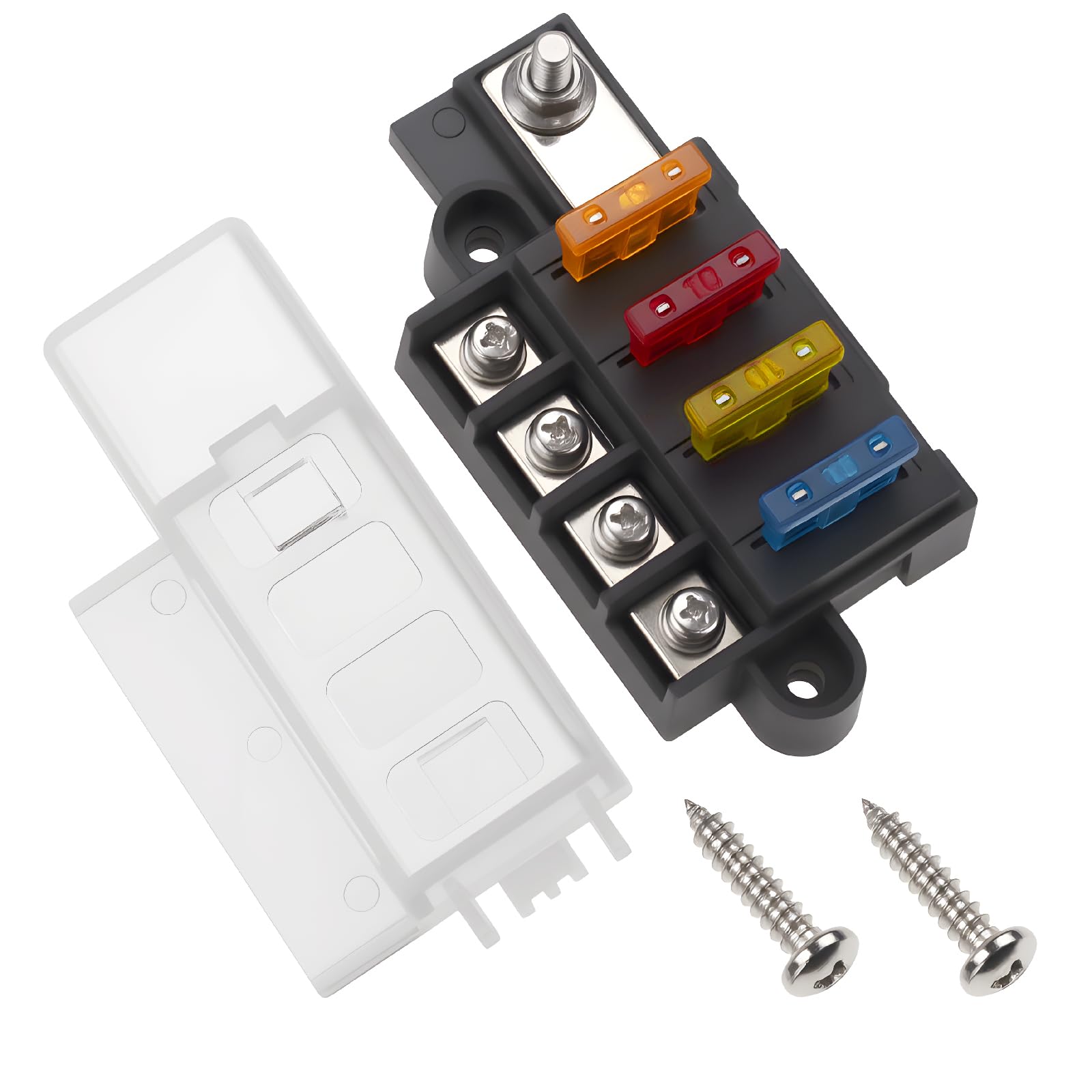 Snapklik.com : VOZINMOST 4-Circuit Fuse Block Universal Power ...