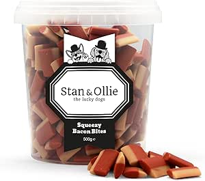 Stan & Ollie Morsures de Bacon Squeezy - Friandises Douces pour Chiens ...