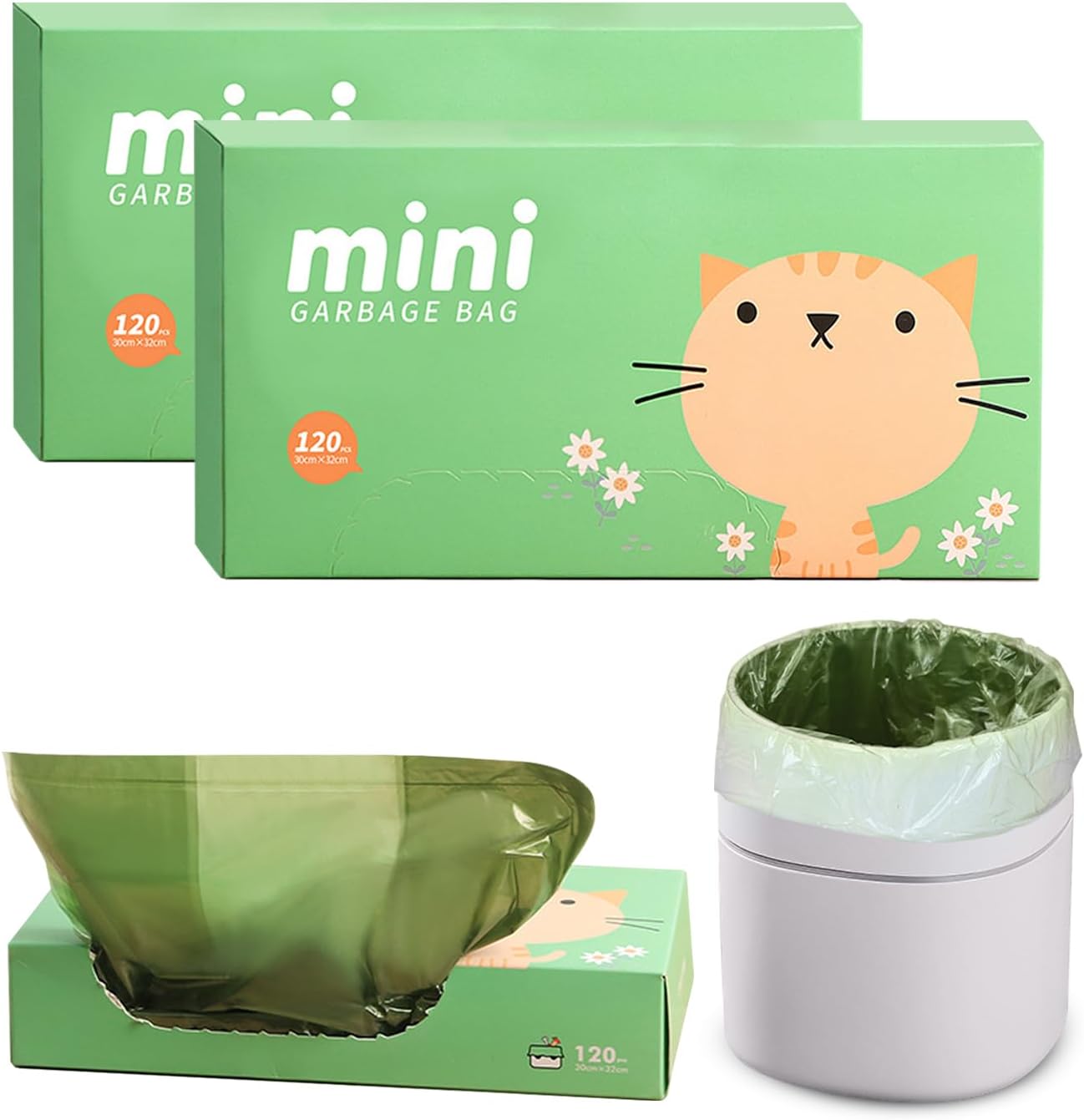 Amazon.com: 0.5 Gallon Trash Bags,240 PCS Disposable Garbage Bags for ...