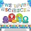 Amazon.com: 2 Pack Science Party Tablecloth Science Party Decorations ...