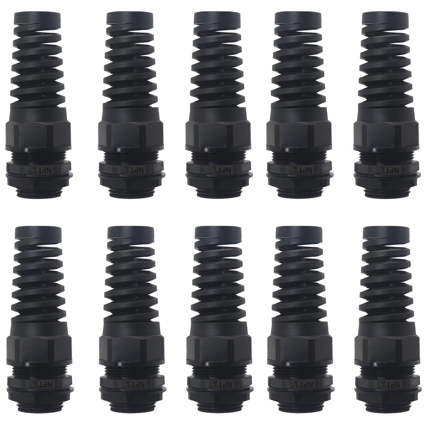 Snapklik.com : Cable Gland Spiral, Otdorpatio 10 Pack NPT 1/4" IP68 ...