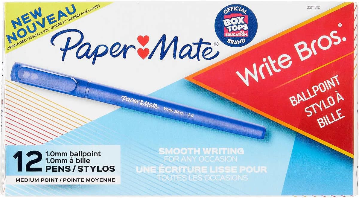 Paper Mate Write Bros Bolígrafo de punta media de 0039in 108 unidades ...