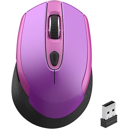 Amazon.com: TECKNET Wireless Mouse, 2.4G Quiet Computer Mouse with USB ...