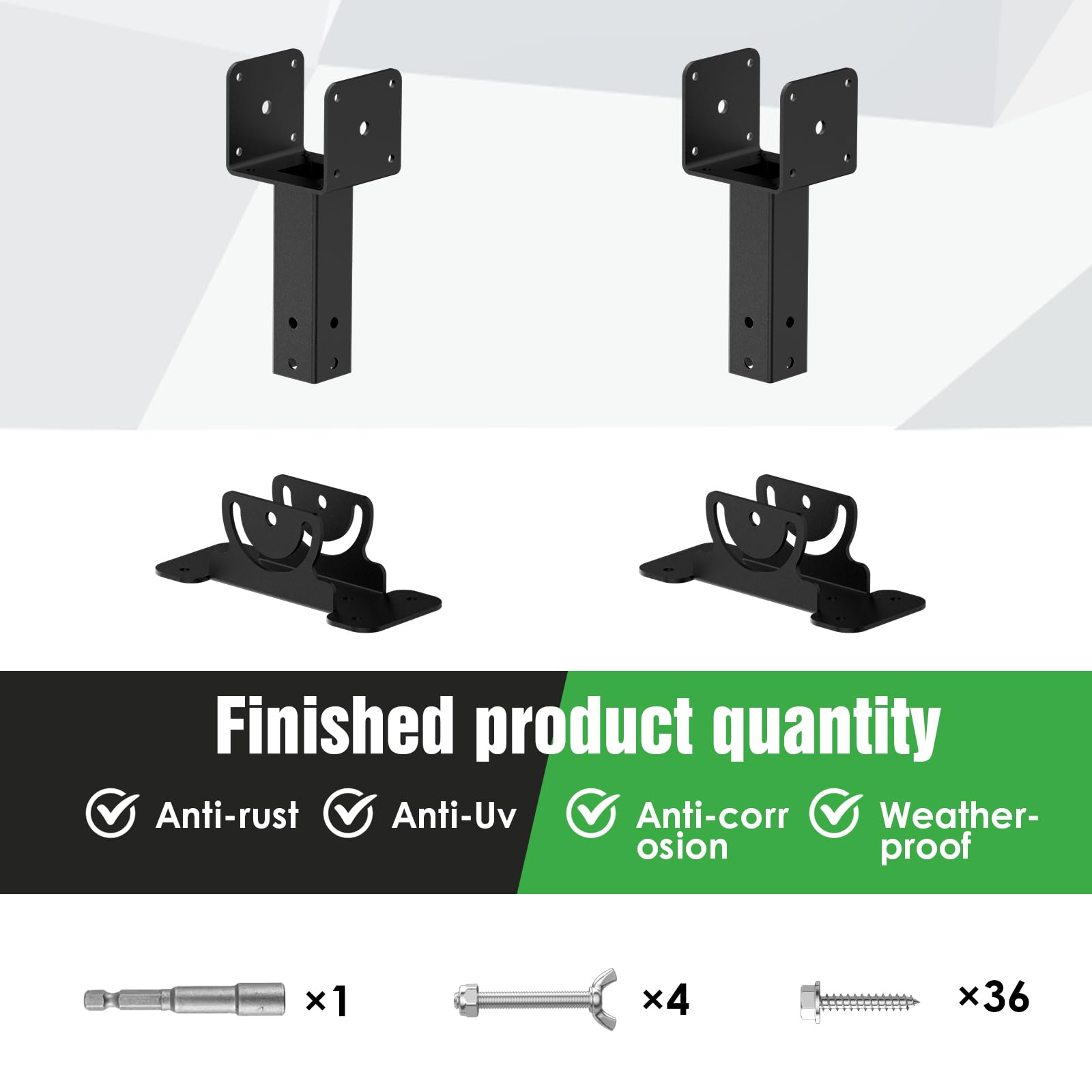 Snapklik.com : Lipshome Heavy Duty Pergola Roof Riser Beam Bracket, 180 ...