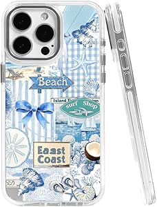 Amazon.com: kiritfox Magnetic Case for iPhone 14 Pro Max, Beach Shell Starfish Collage ...