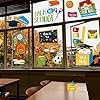 Amazon.com: NBjiuyin 8 Sheets Back to School Window Clings - Reusable ...