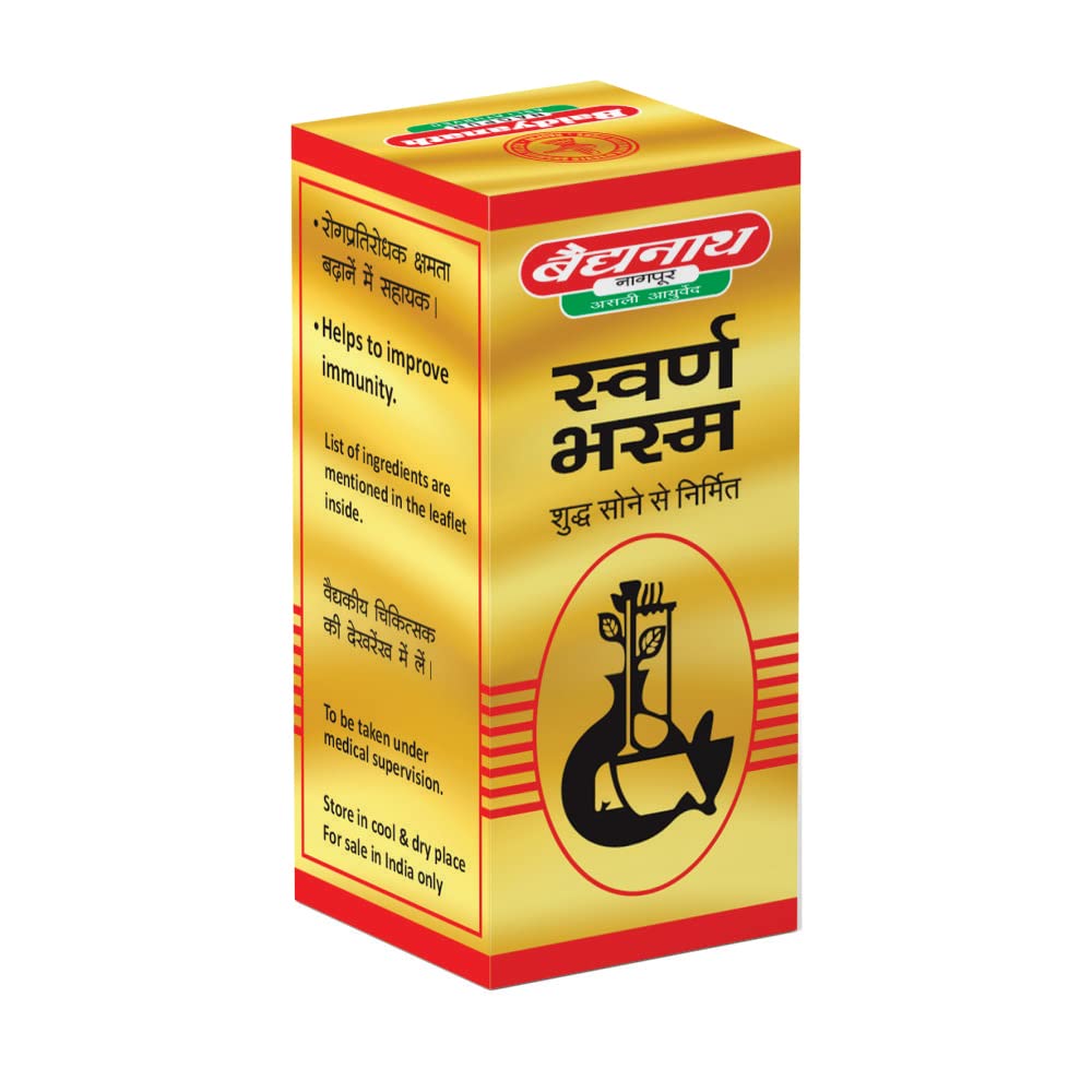 Buy Baidyanath Asli Ayurved Swarna Bhasma Tablet -1 Gm, Helps in ...