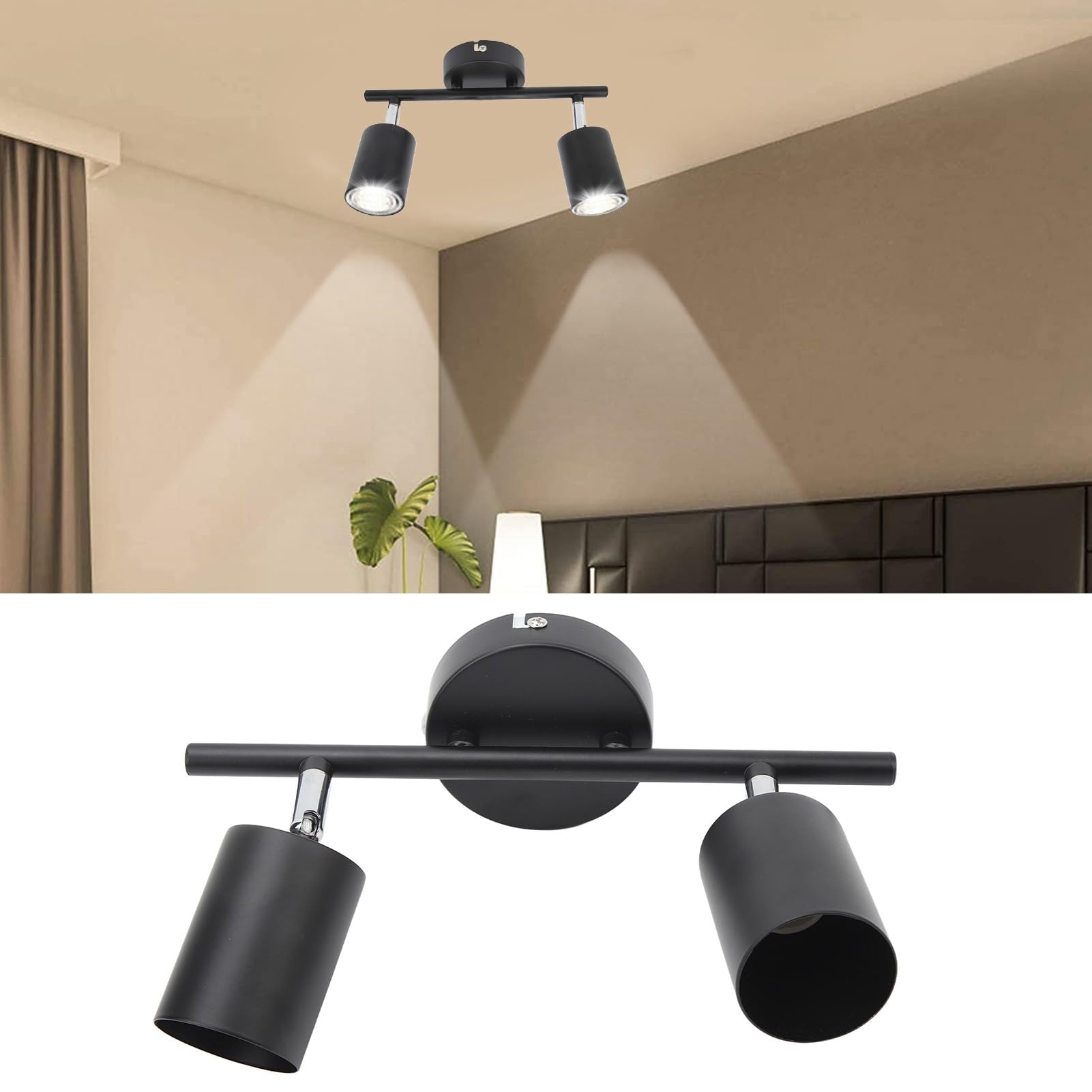 Screw In Track Lighting 3m Straight Track Light Kit With 6 Soho Heads
