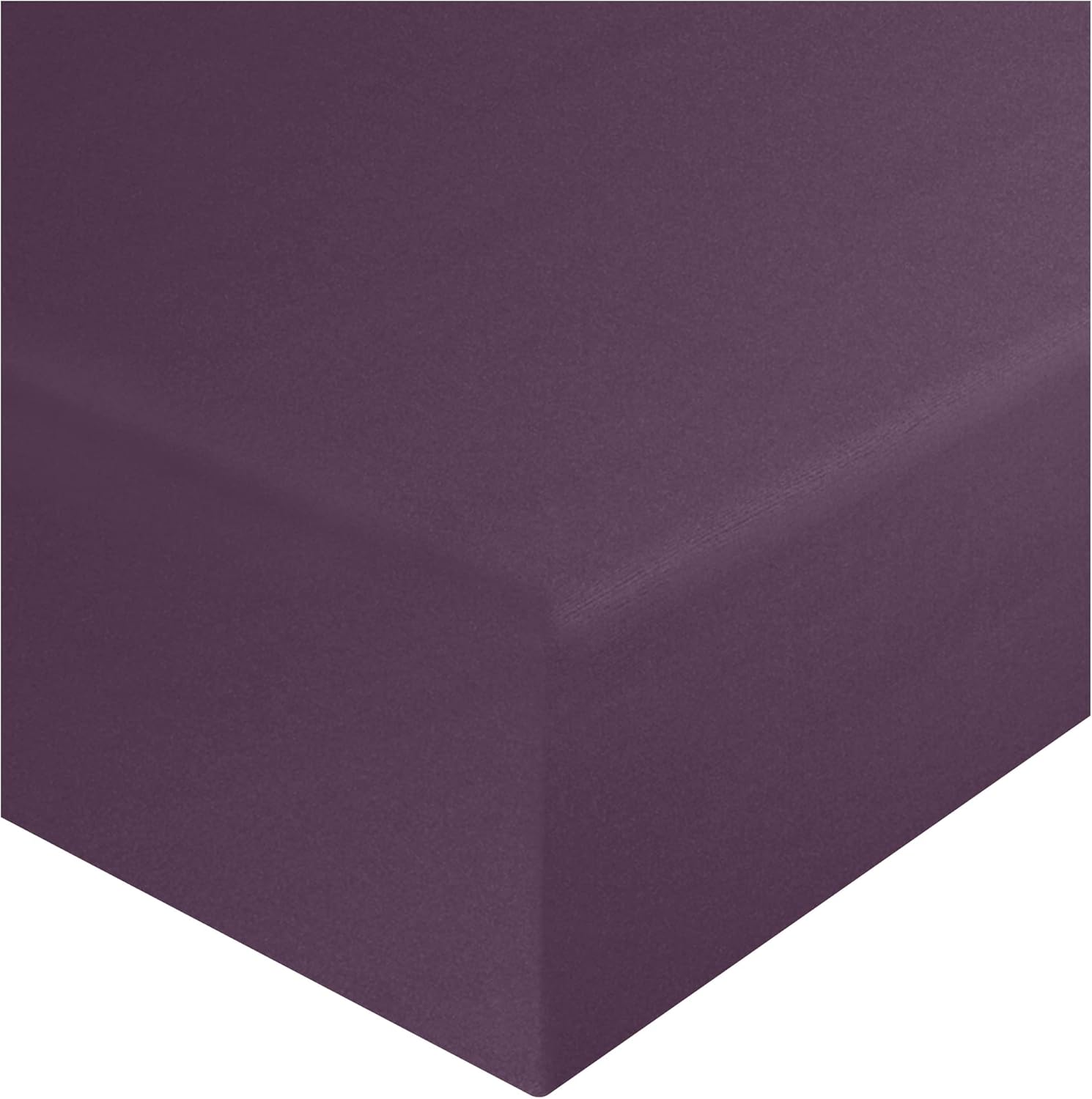 COTONWIZE Plum King Size Fitted Sheets King Size 152CM x 198CM, 25CM ...