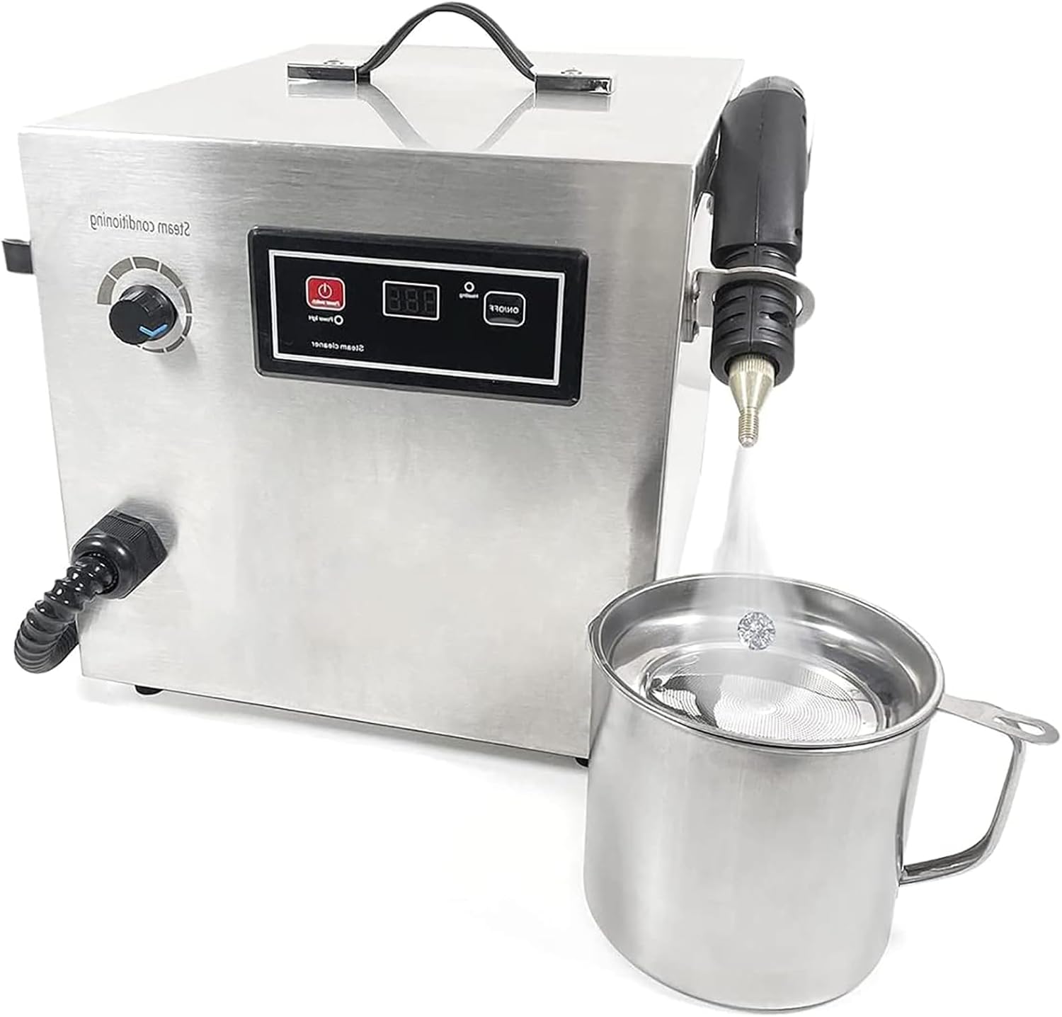 Amazon.co.jp: Jewelry Steam Cleaner Machine, 2000W Stainless Steel ...