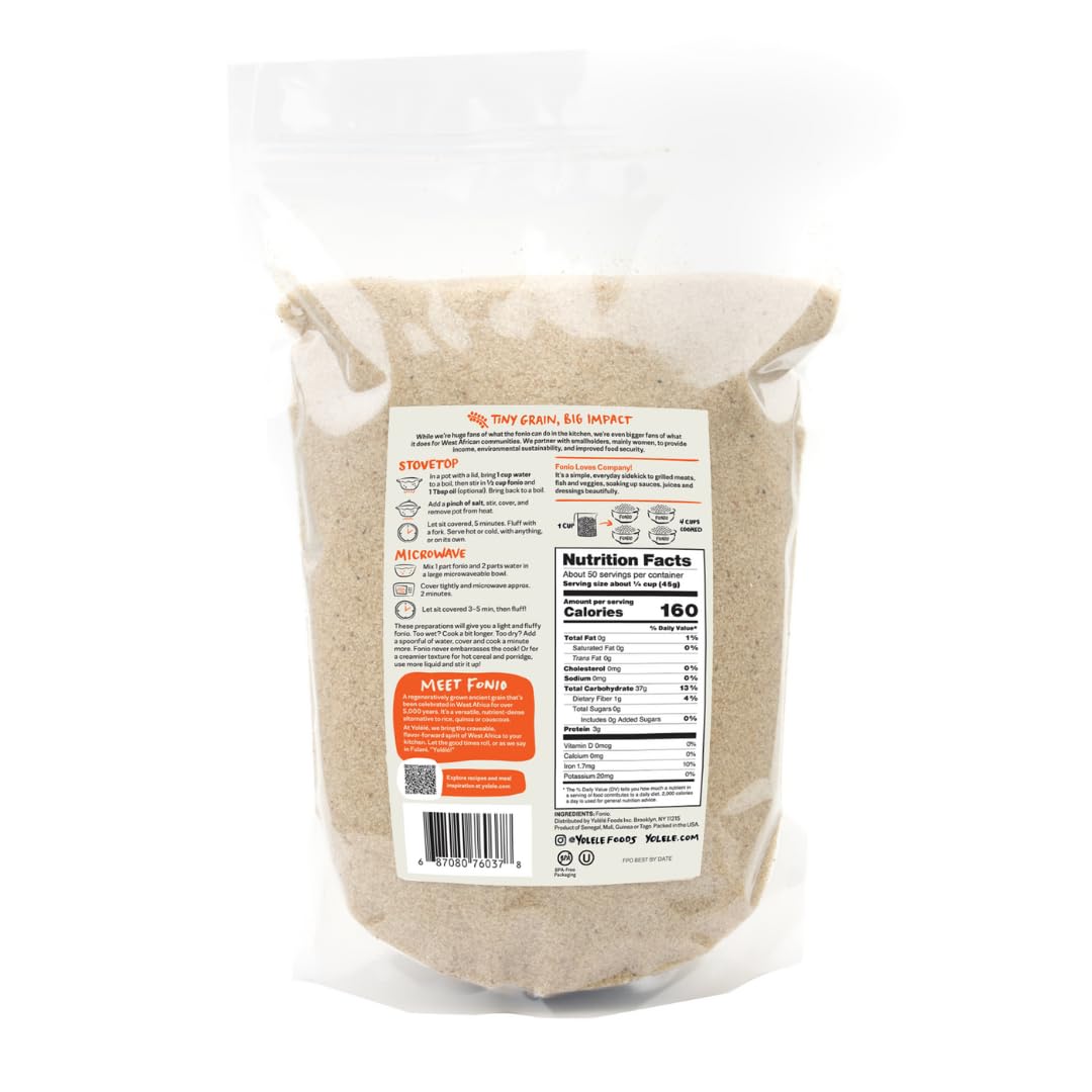 Snapklik.com : Yolele Premium Precooked Fonio African Supergrain ...