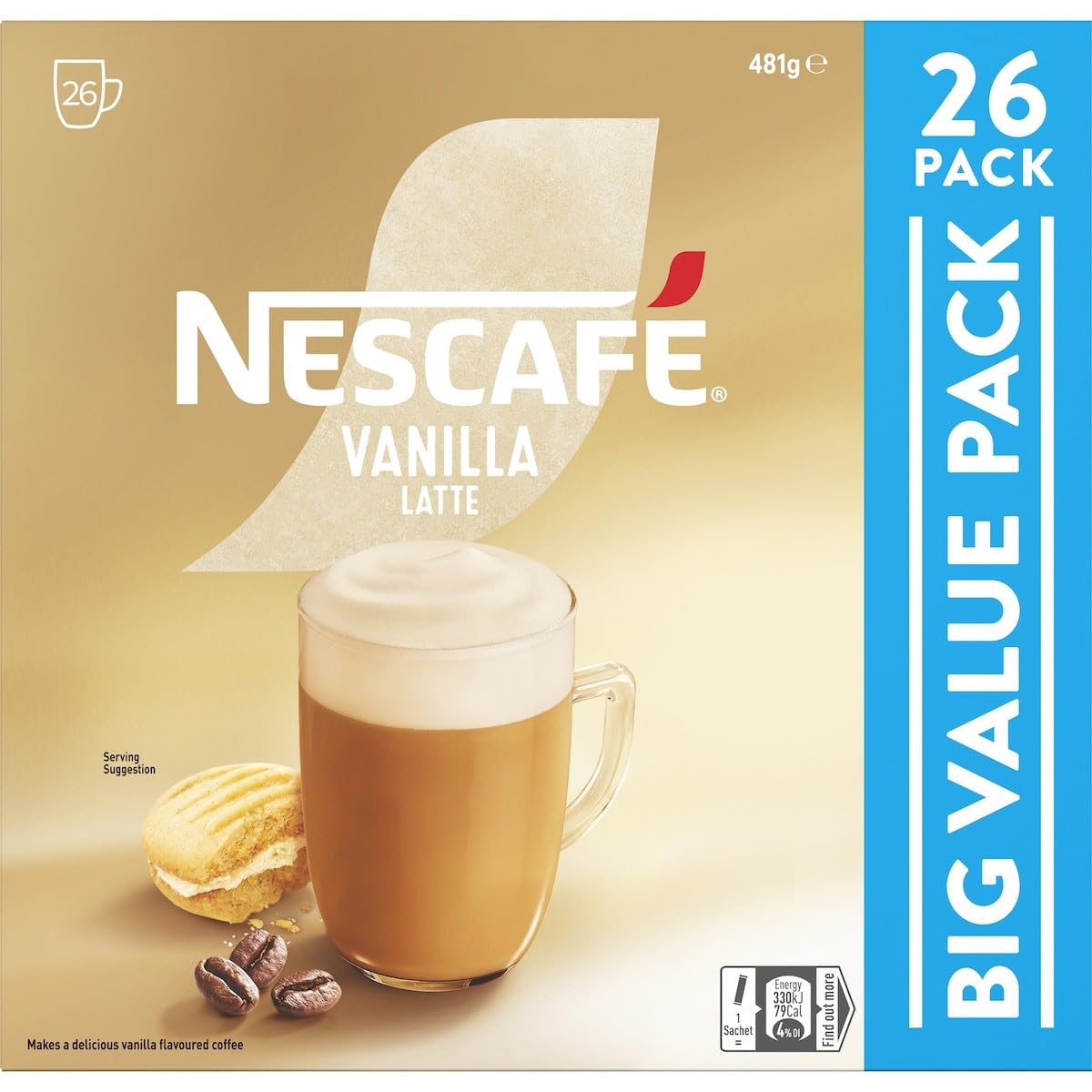 Nescafe Menu Vanilla Coffee Sachets 26-Pack : Amazon.com.au: Pantry ...