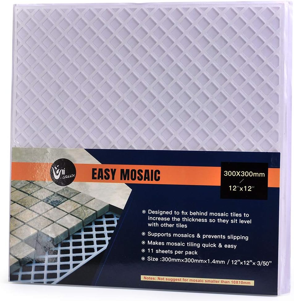 Stone Deals Mosaic Sticky Mesh for Back Mounted Mosaic Tile 24" x 36 ...