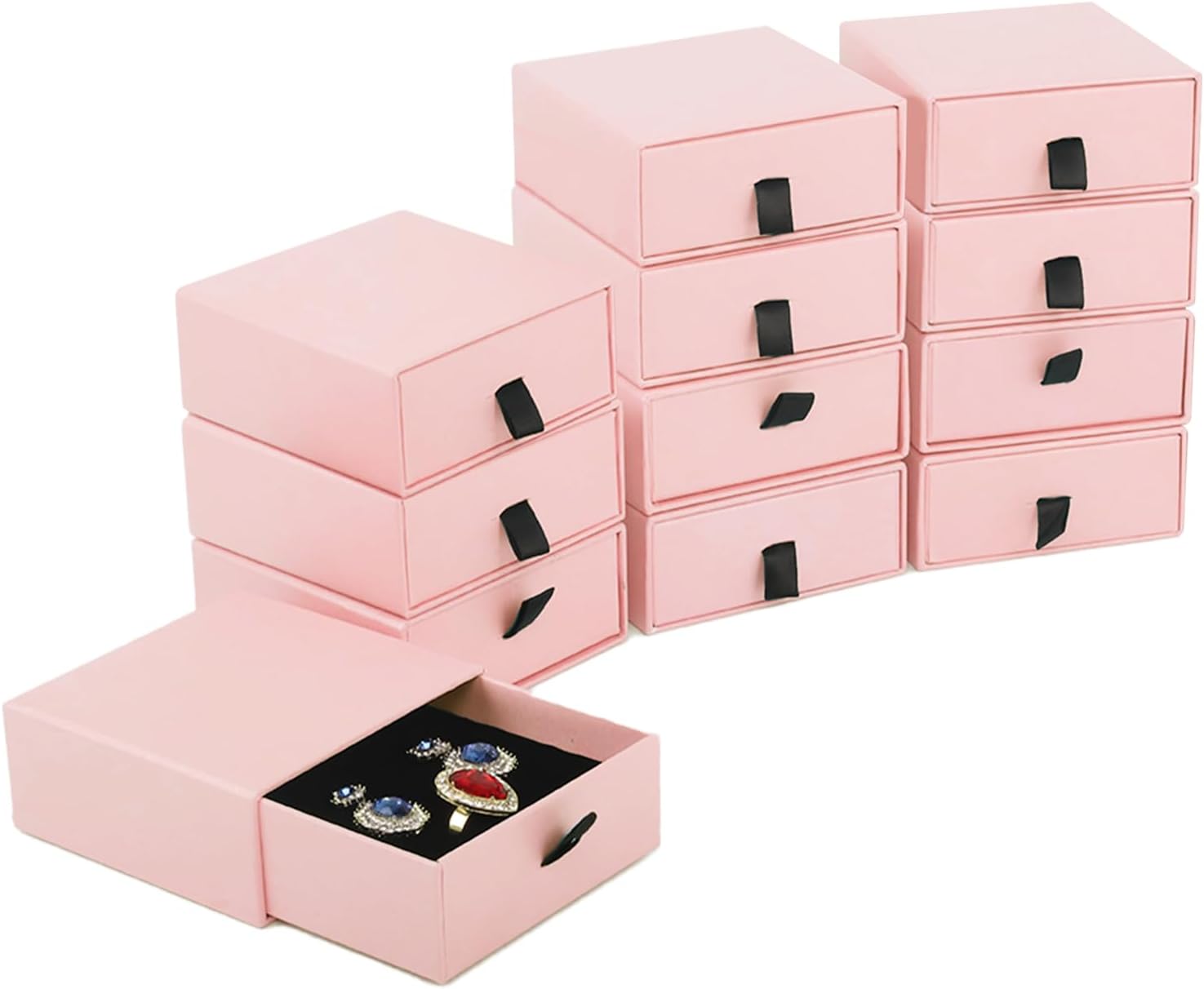 Amazon.com: WRINGKIT 20 Pack Pink Jewelry Gift Boxes, Cardboard Jewelry ...