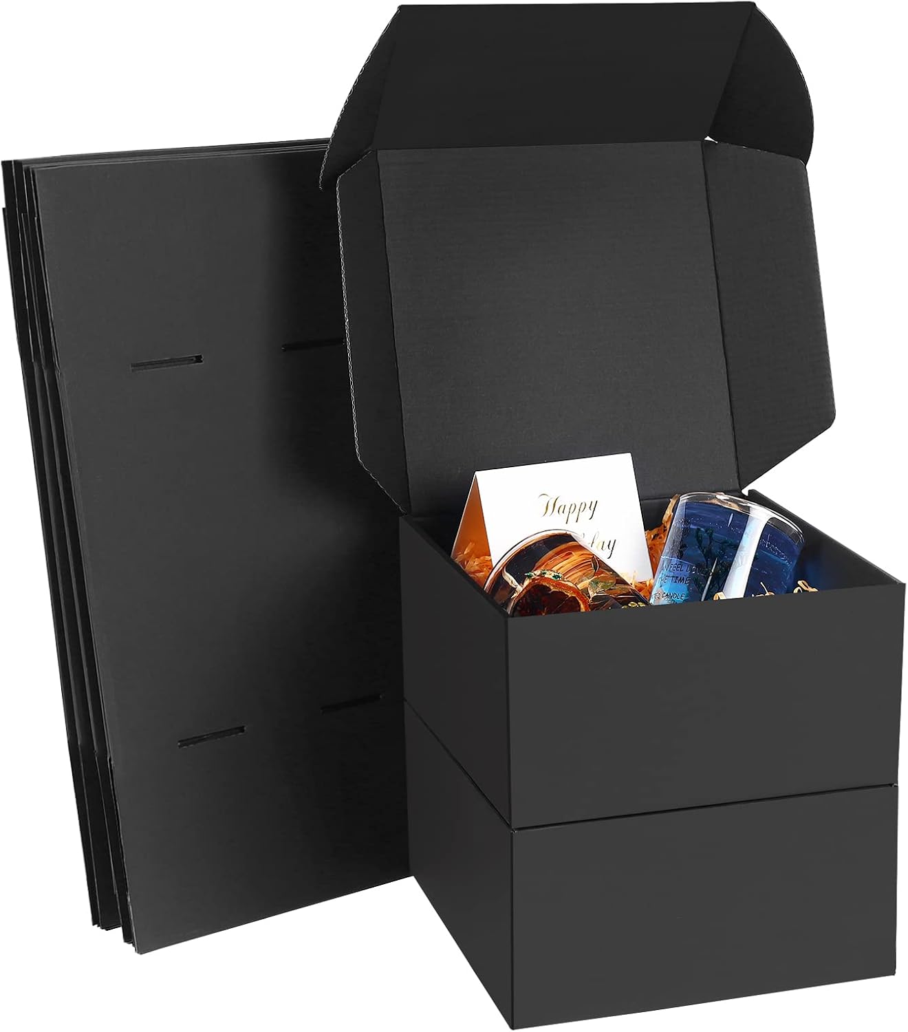 Amazon.com: GUOKOFF Gift Boxes 15 x 15 x 8cm, 10 Pack Cardboard Gift ...