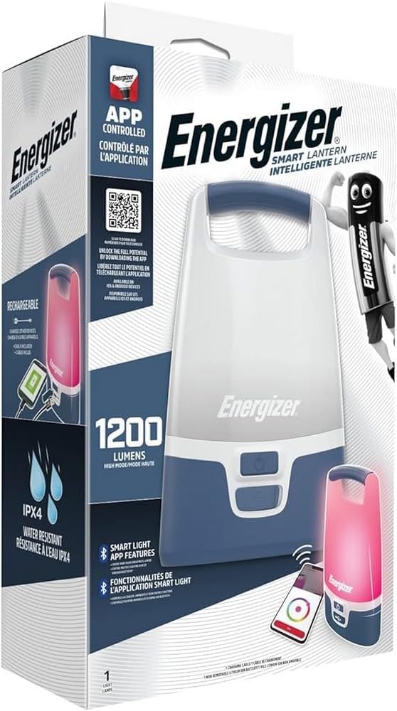 Energizer Fusion Compact Lantern with 4 max AA Batteries Included ...
