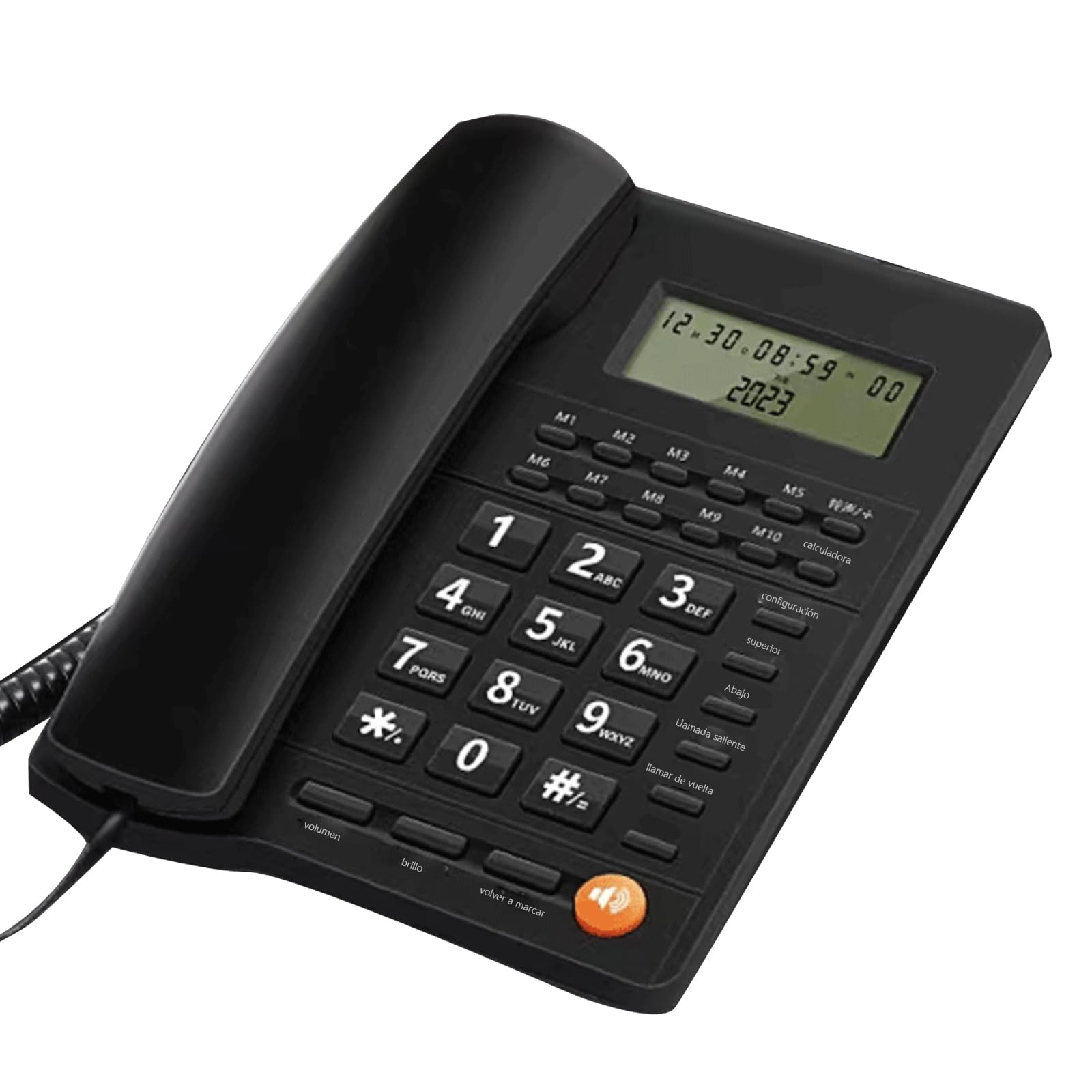 SANFEN Teléfono Alámbrico，telefono casa，telefono Fijo，Adecuado para ...