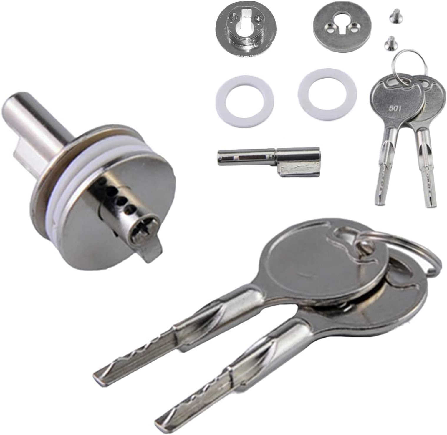 1set Cabinet Locks with Keys Glass Door Lock Sliding Door Lock ...