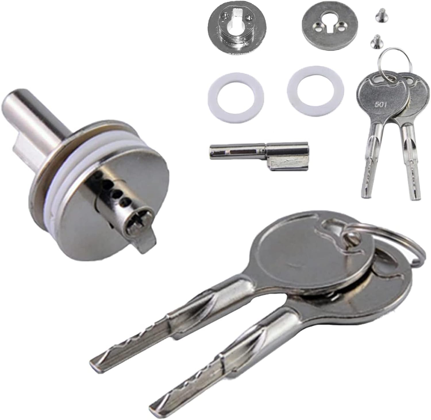 1set Cabinet Locks with Keys Glass Door Lock Sliding Door Lock ...