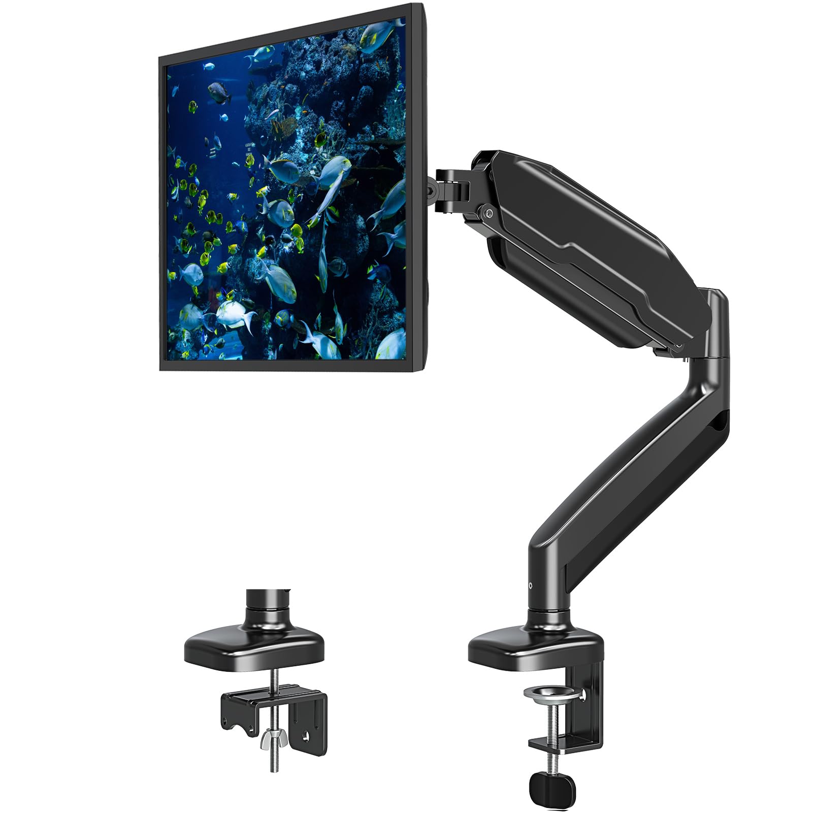 Amazon.com: MOUNT PRO Single Monitor Desk Mount - Articulating Gas ...